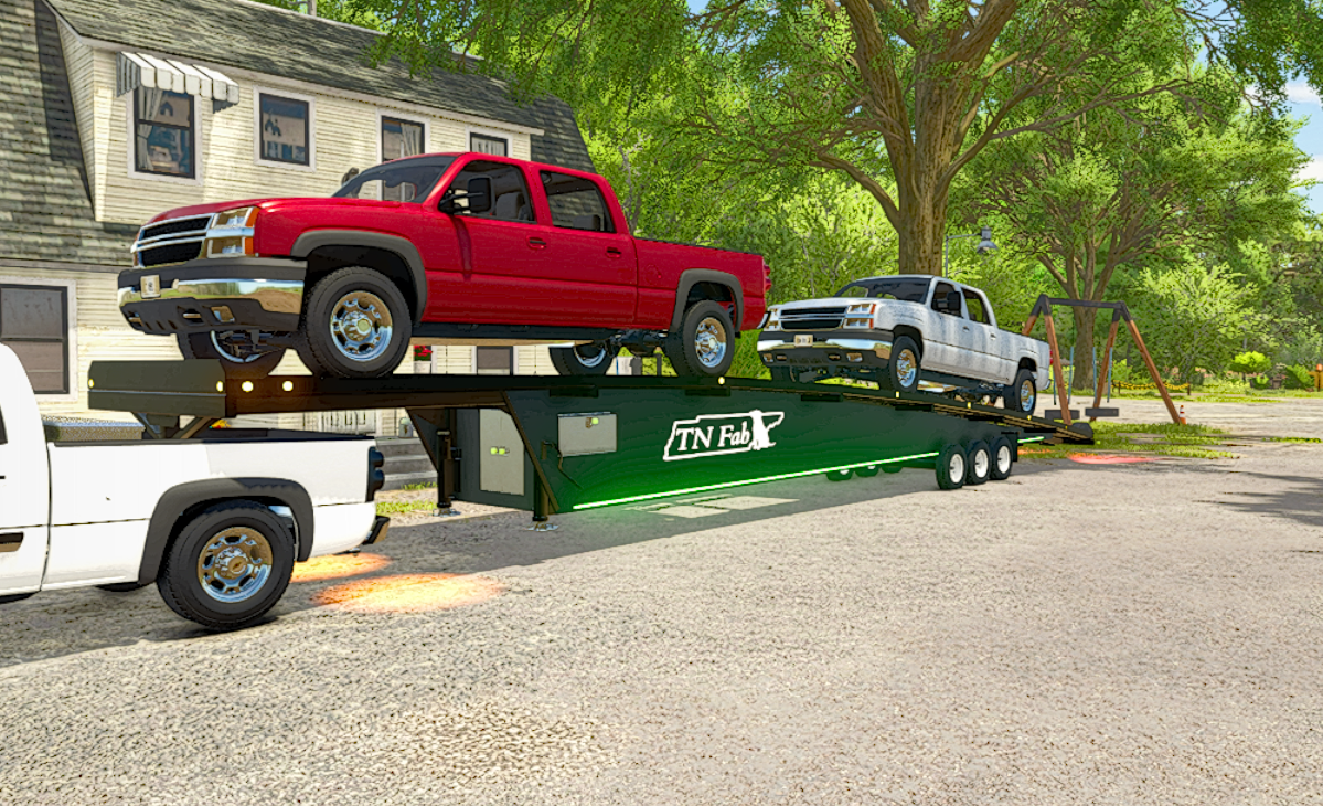 Custom Wedge Car Hauler v1.0 - Farming simulator 25 mod