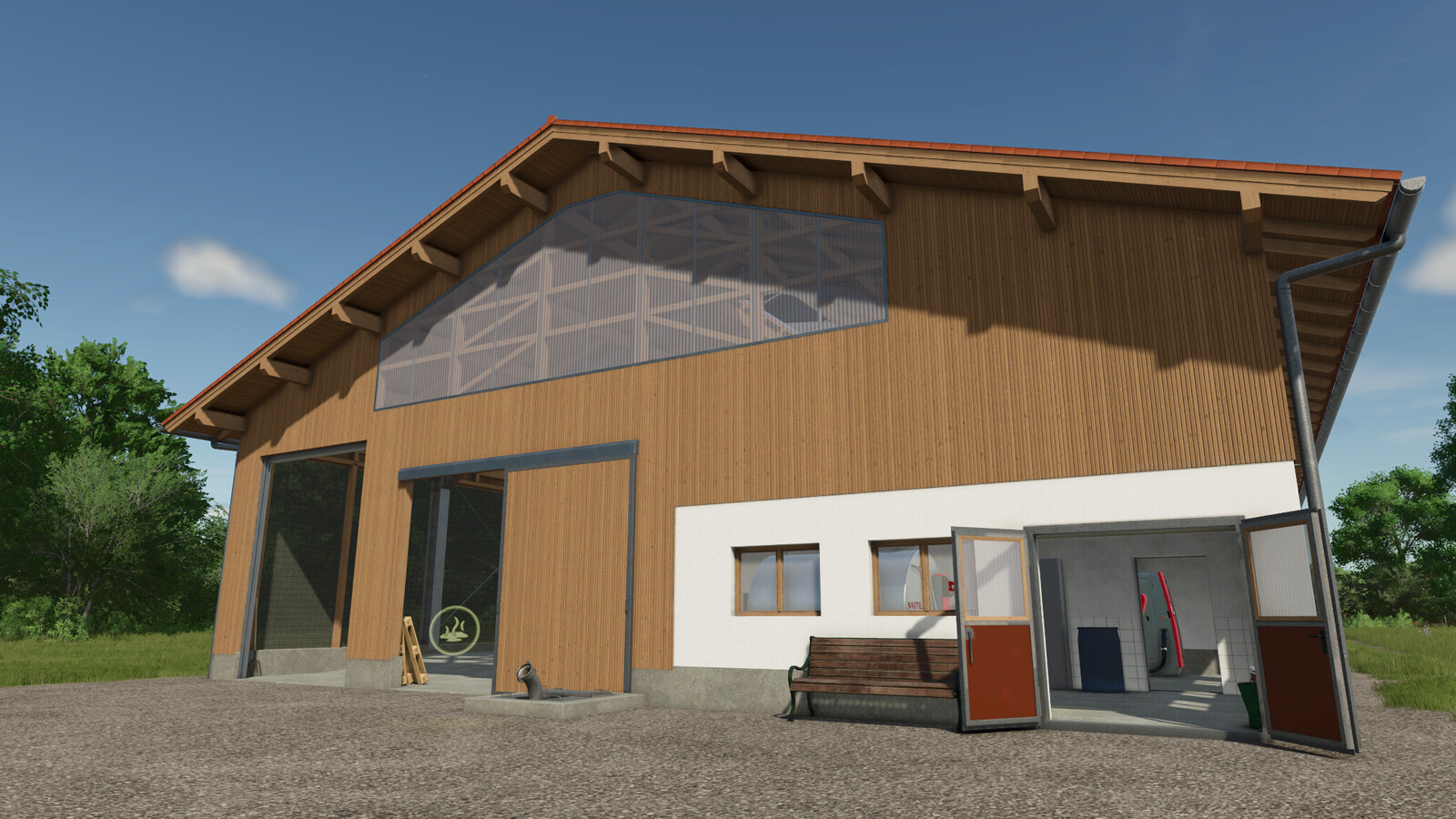 Modern Cow Barn v1.1 - Farming simulator 25 mod