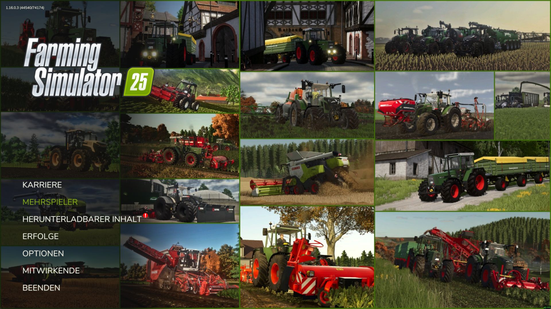 Main Menu Background Collage - Farming simulator 25 mod